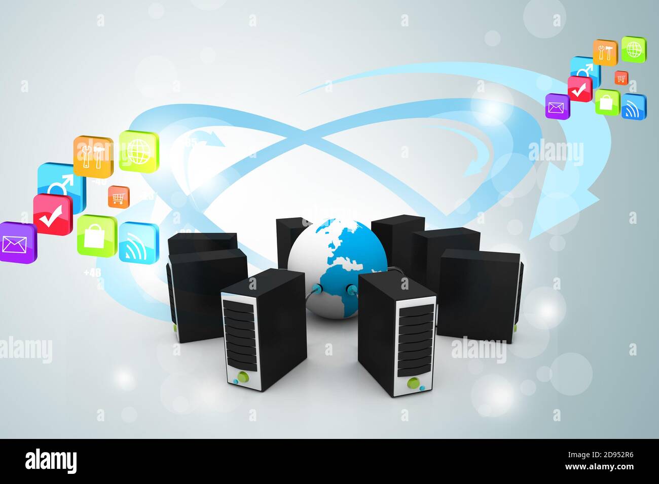 Global computer network Stock Photo - Alamy