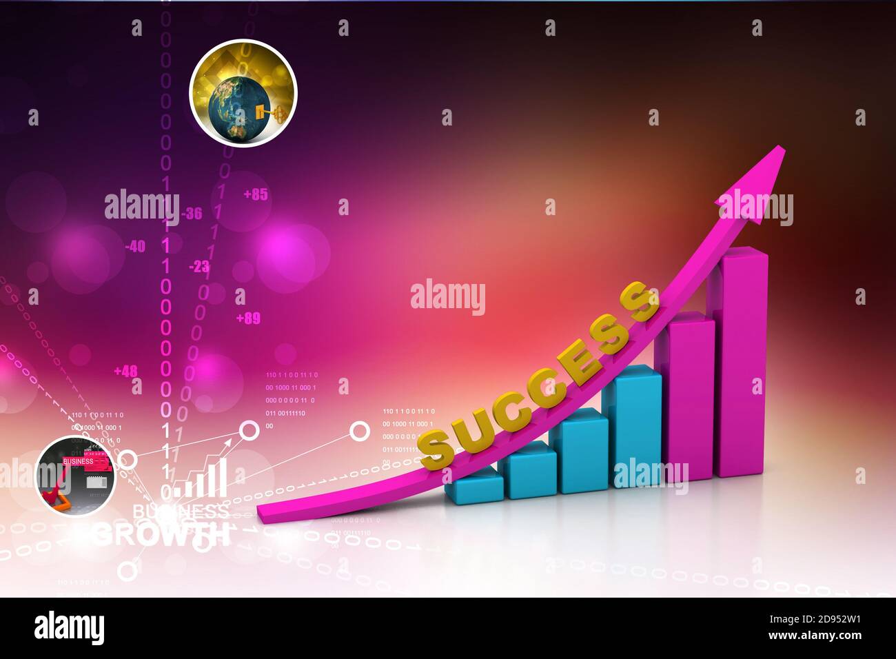 Business success graph Stock Photo - Alamy