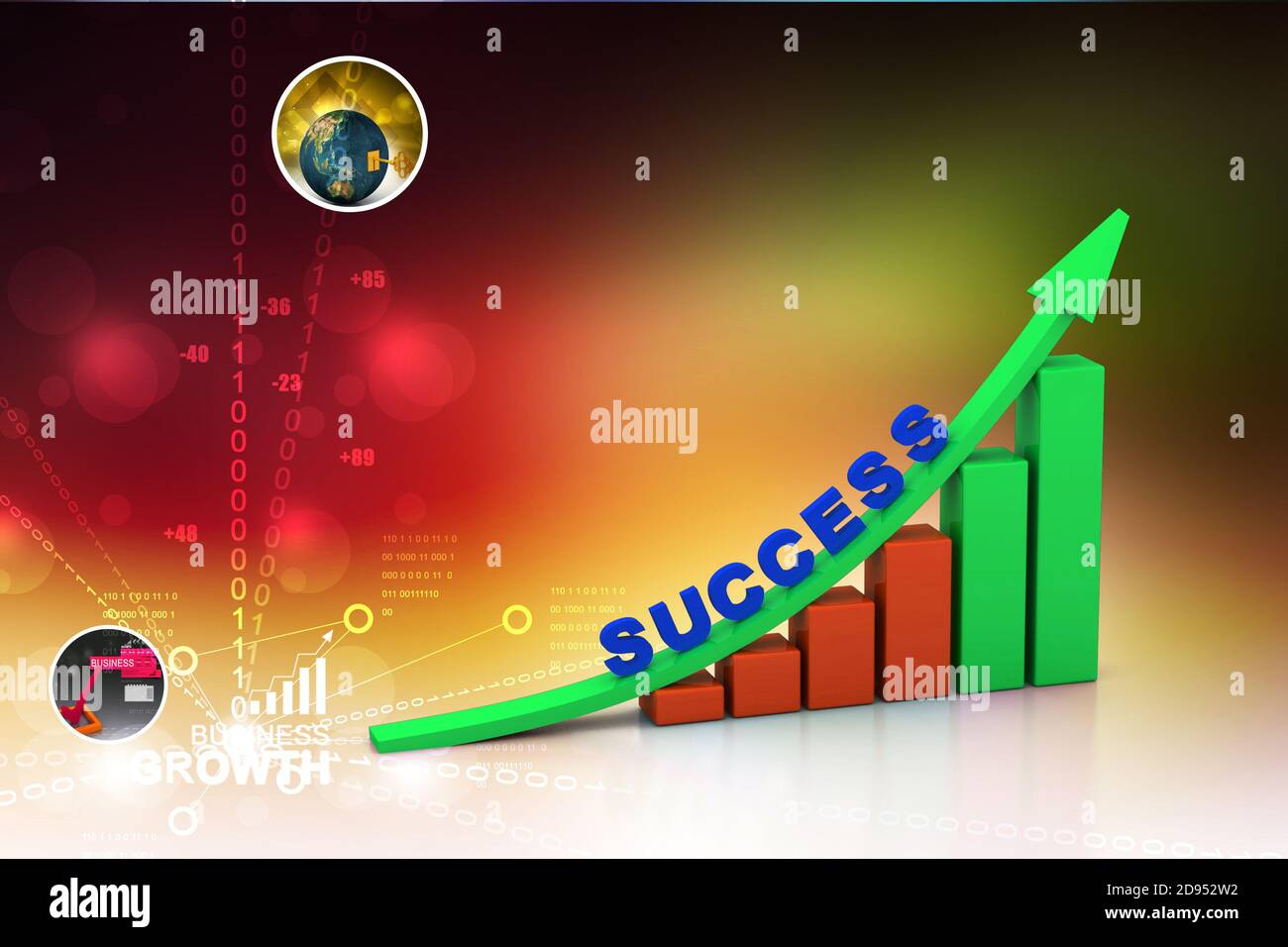 Business success graph Stock Photo - Alamy