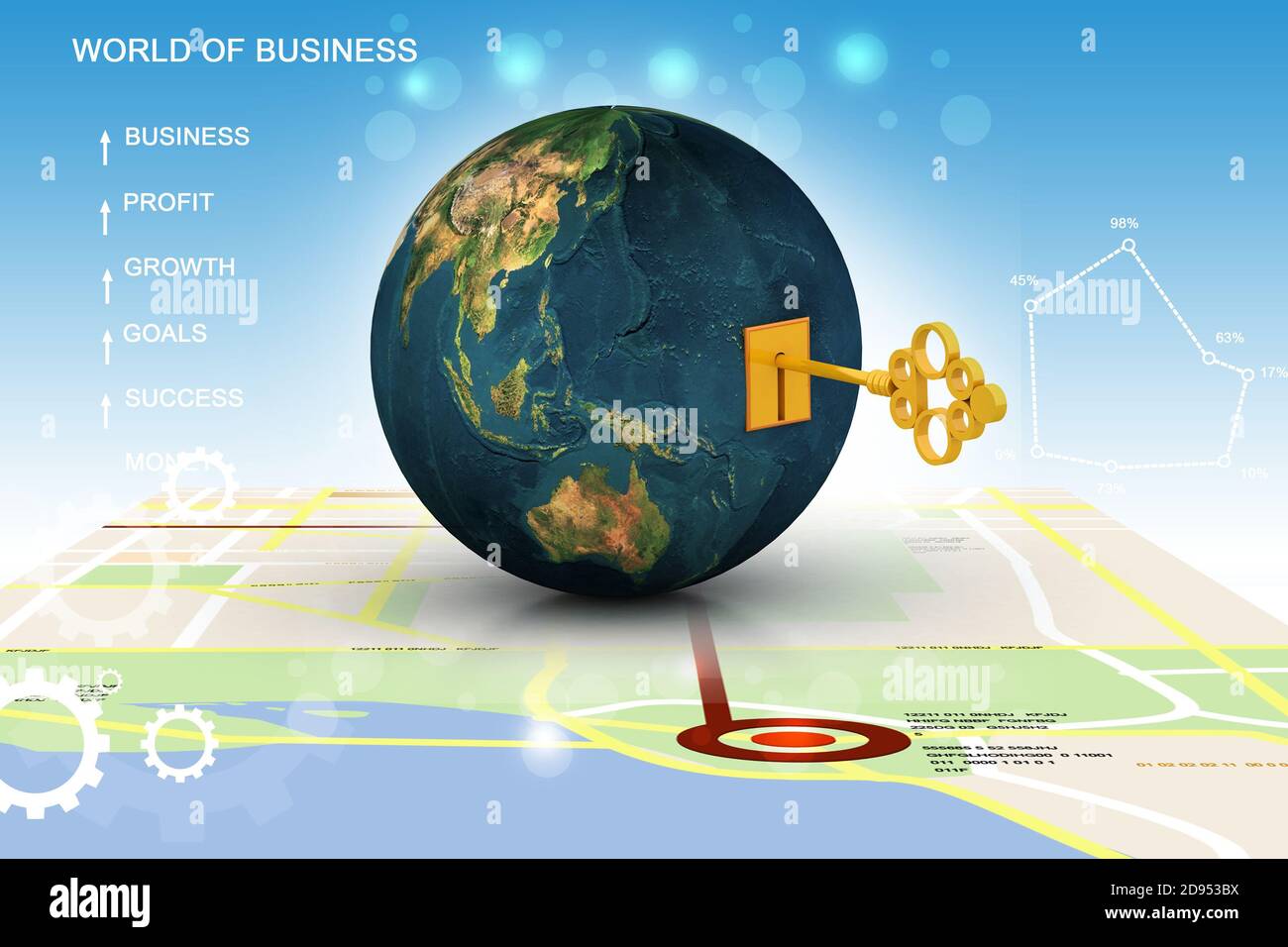 Key of the world Stock Photo - Alamy