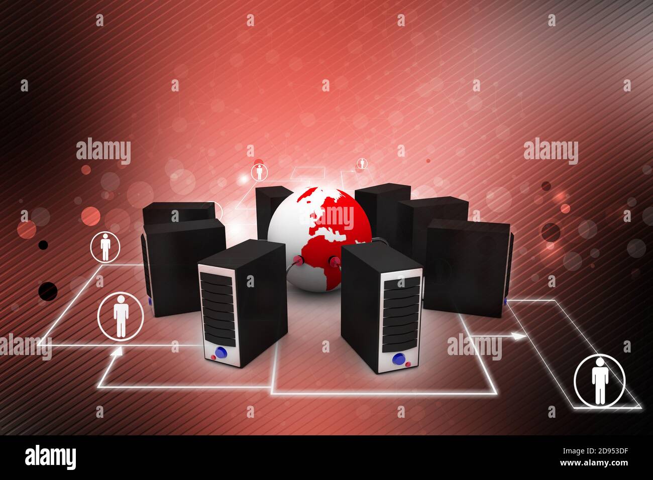 Global computer network Stock Photo - Alamy