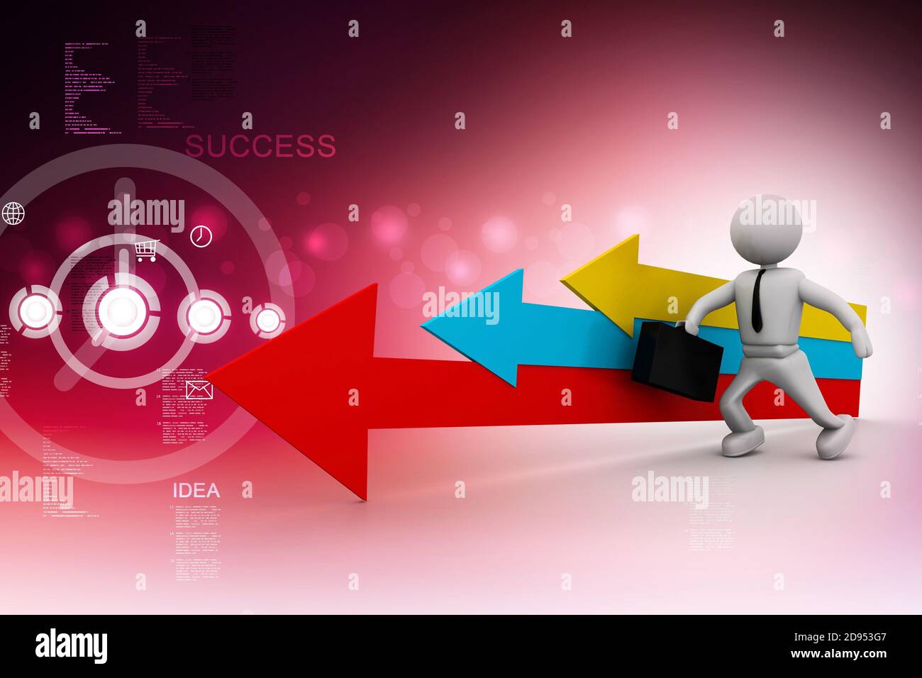 Movement direction to success Stock Photo - Alamy