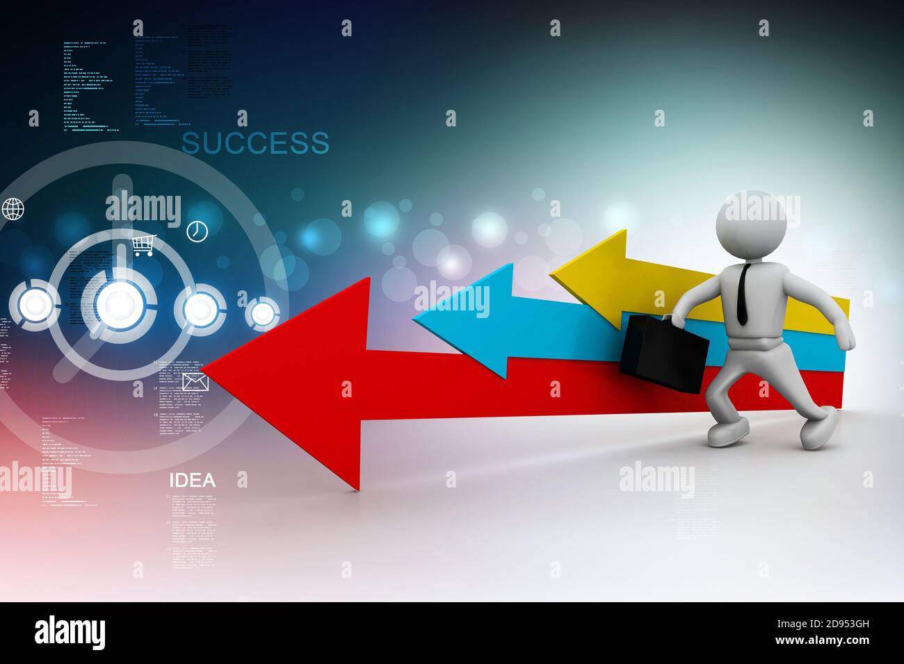 Movement direction to success Stock Photo - Alamy