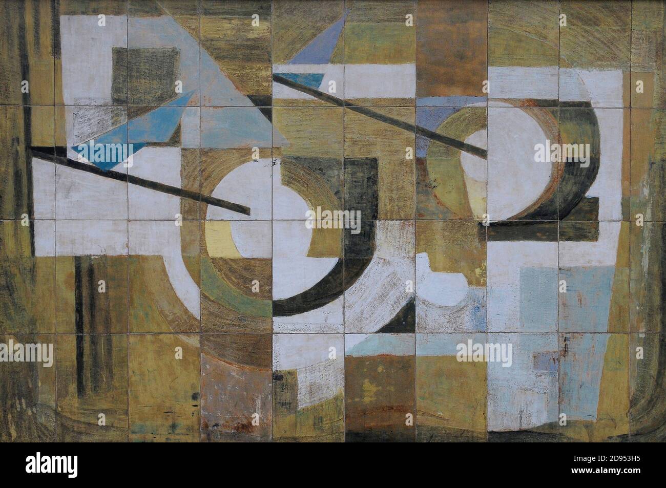 A Close Up Of One Of The Nine Mural Panels Created By Dorothy Annan And ...