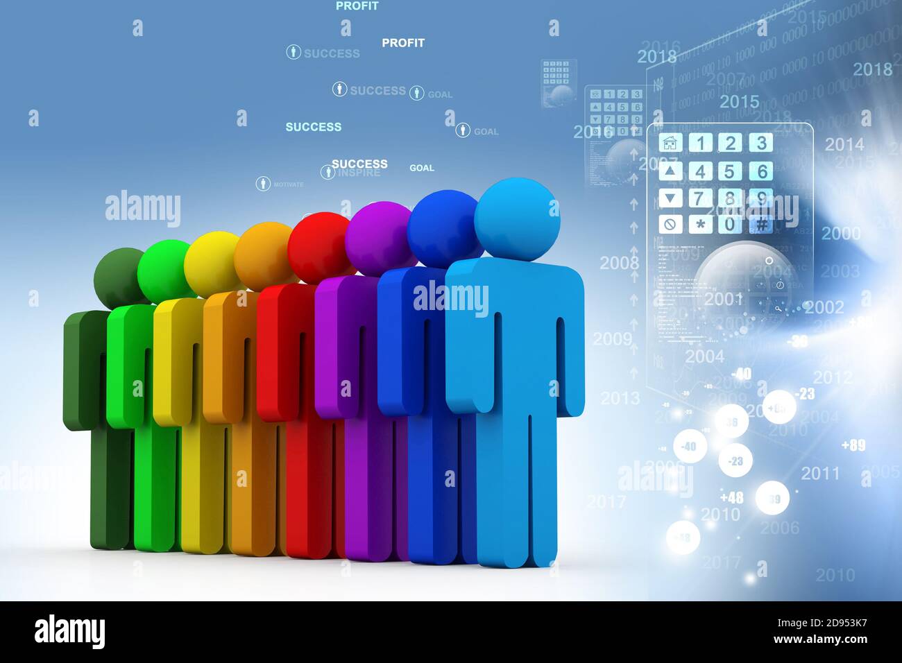 Group of people in line Stock Photo - Alamy