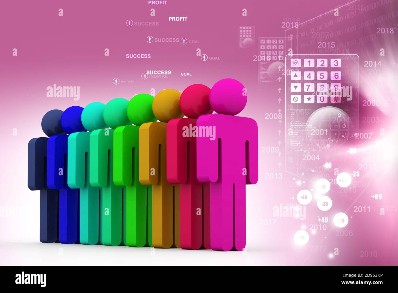 Group of people in line Stock Photo - Alamy