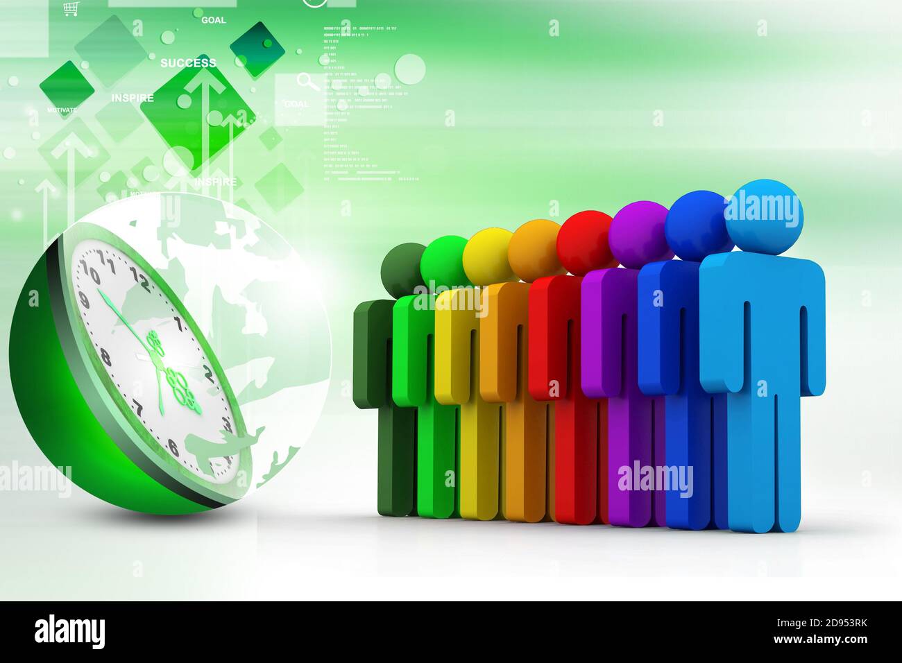 Group of people in line Stock Photo - Alamy