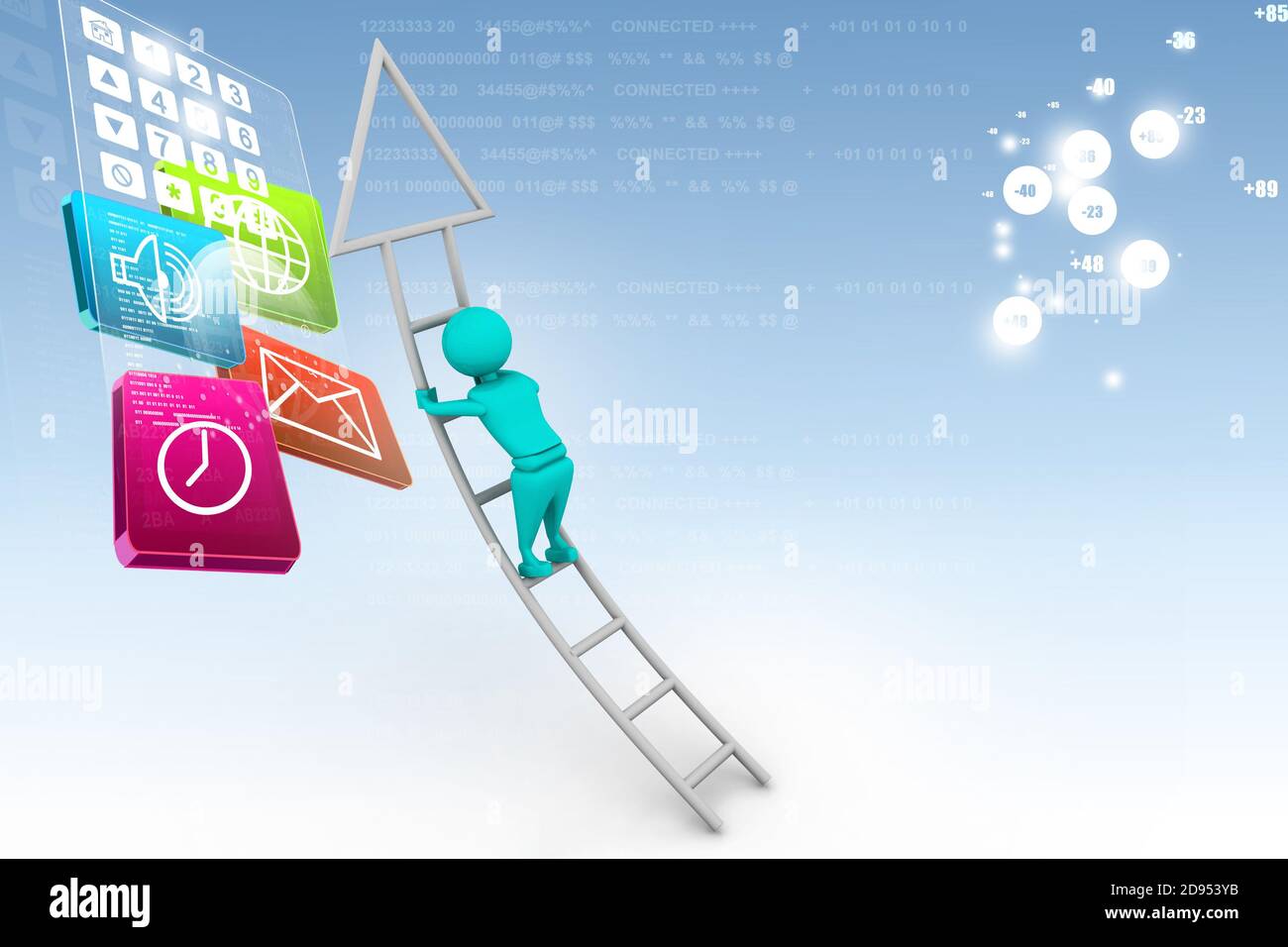 Ladder of success Stock Photo - Alamy