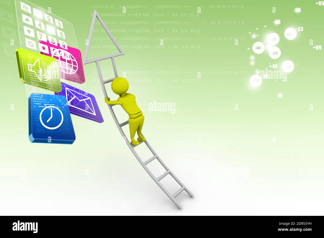 Ladder of success Stock Photo - Alamy