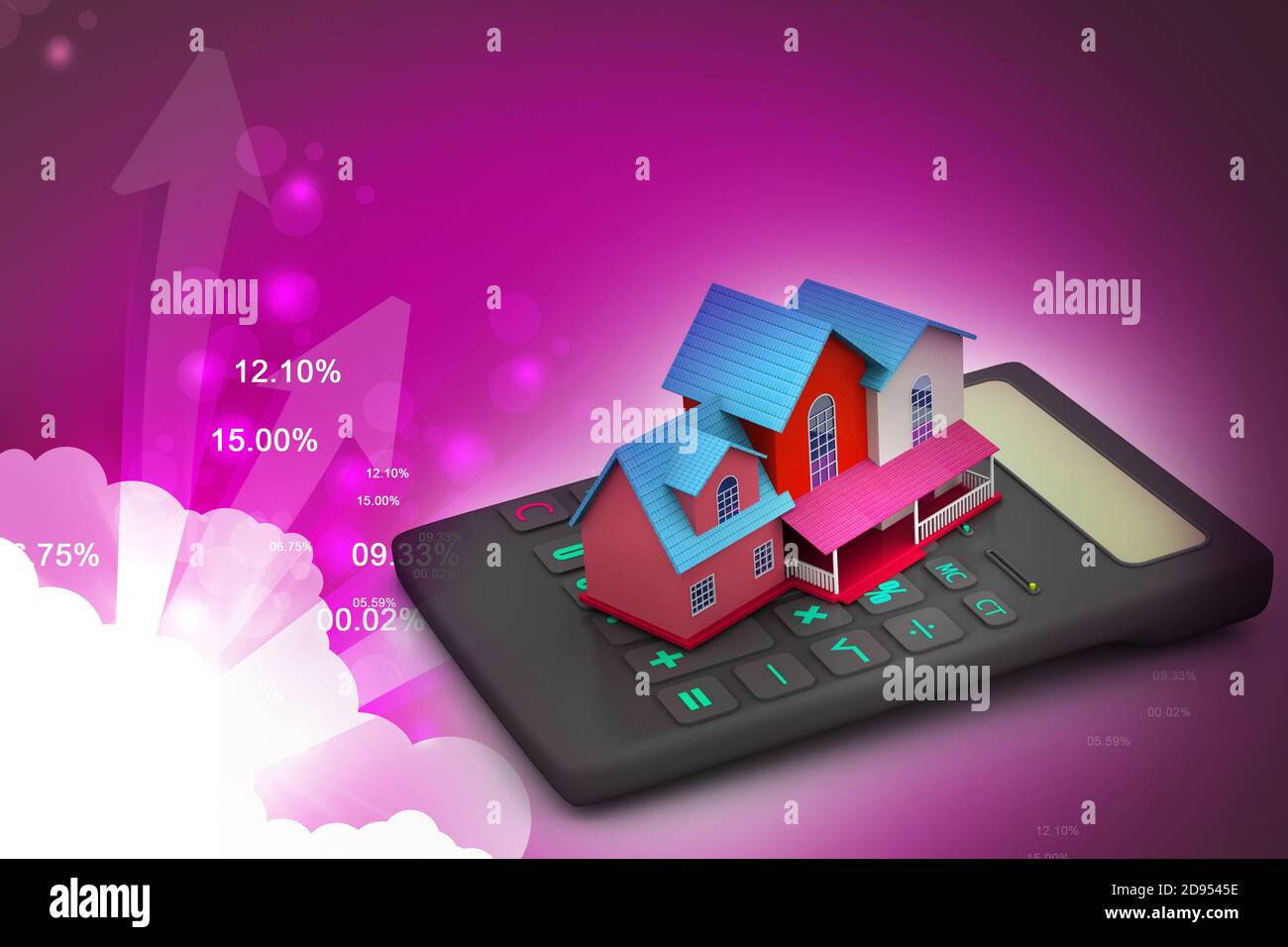 Real estate calculator Stock Photo - Alamy