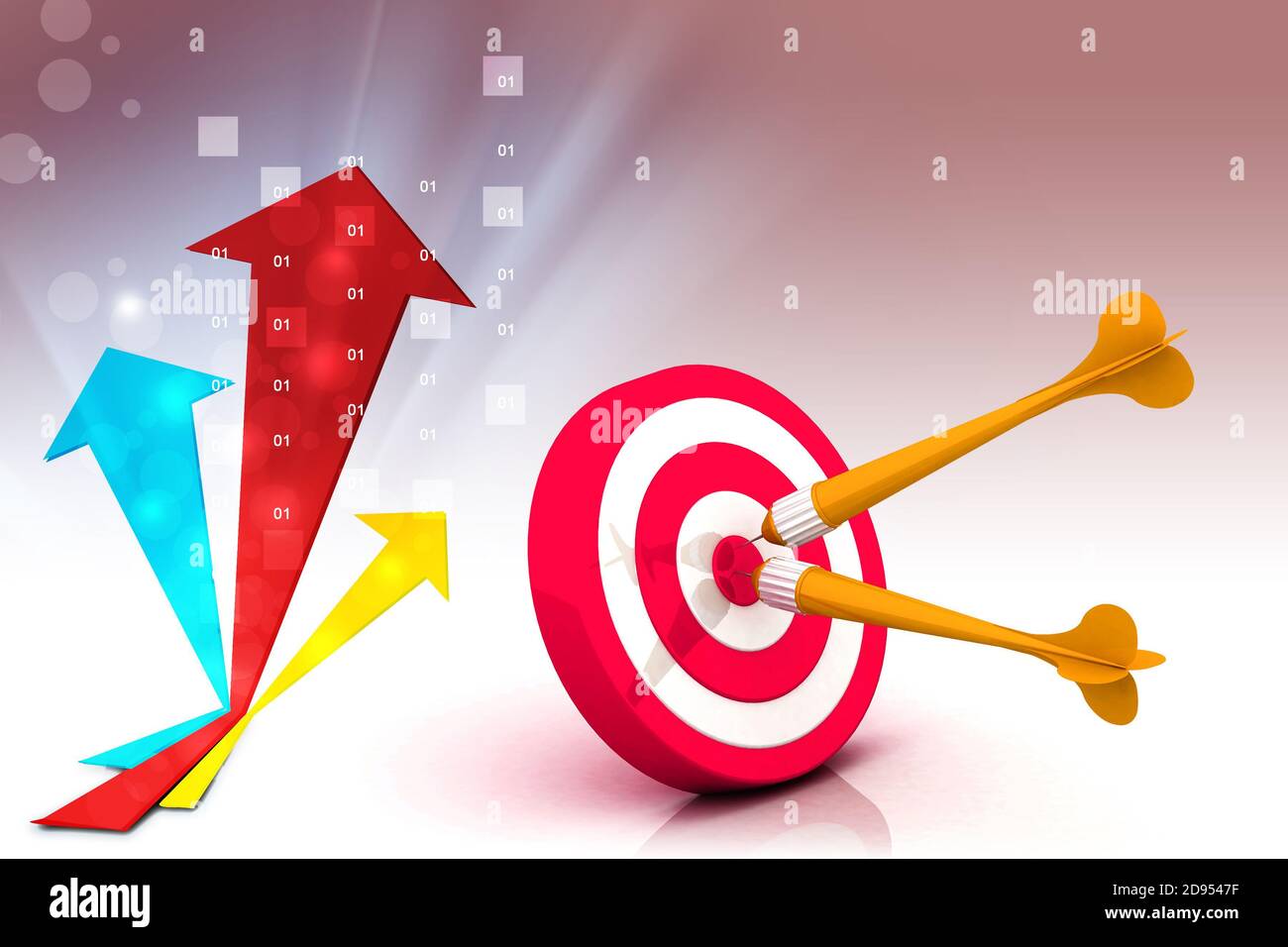 darts on target Stock Photo - Alamy