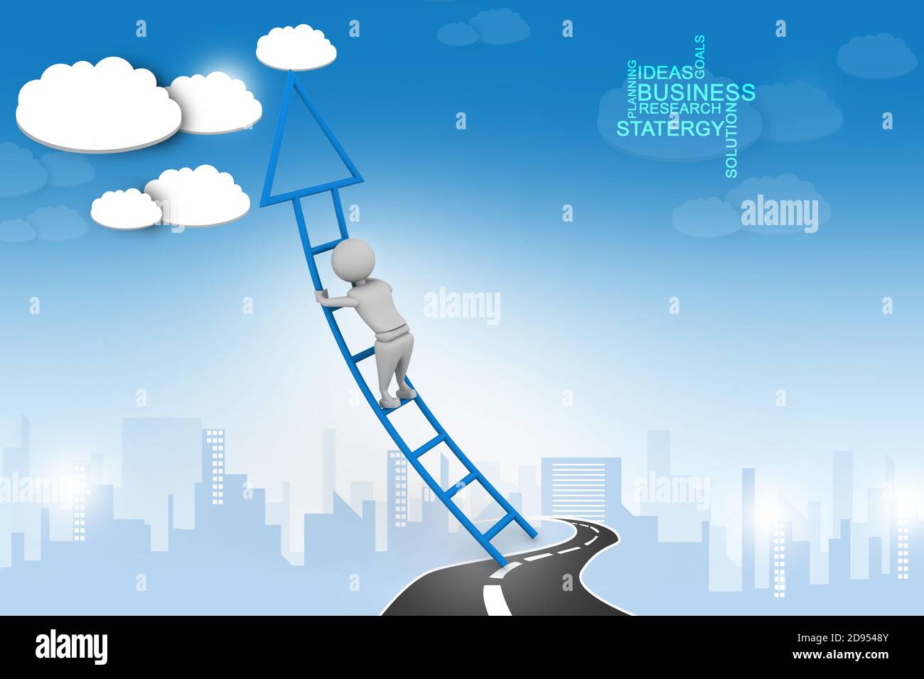 Ladder of success Stock Photo - Alamy
