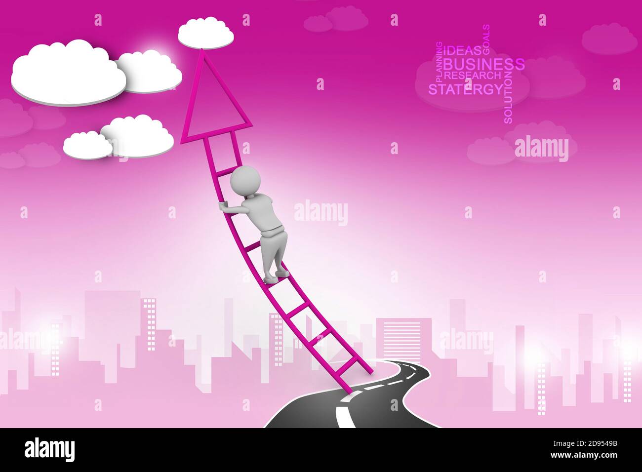 Ladder of success Stock Photo - Alamy