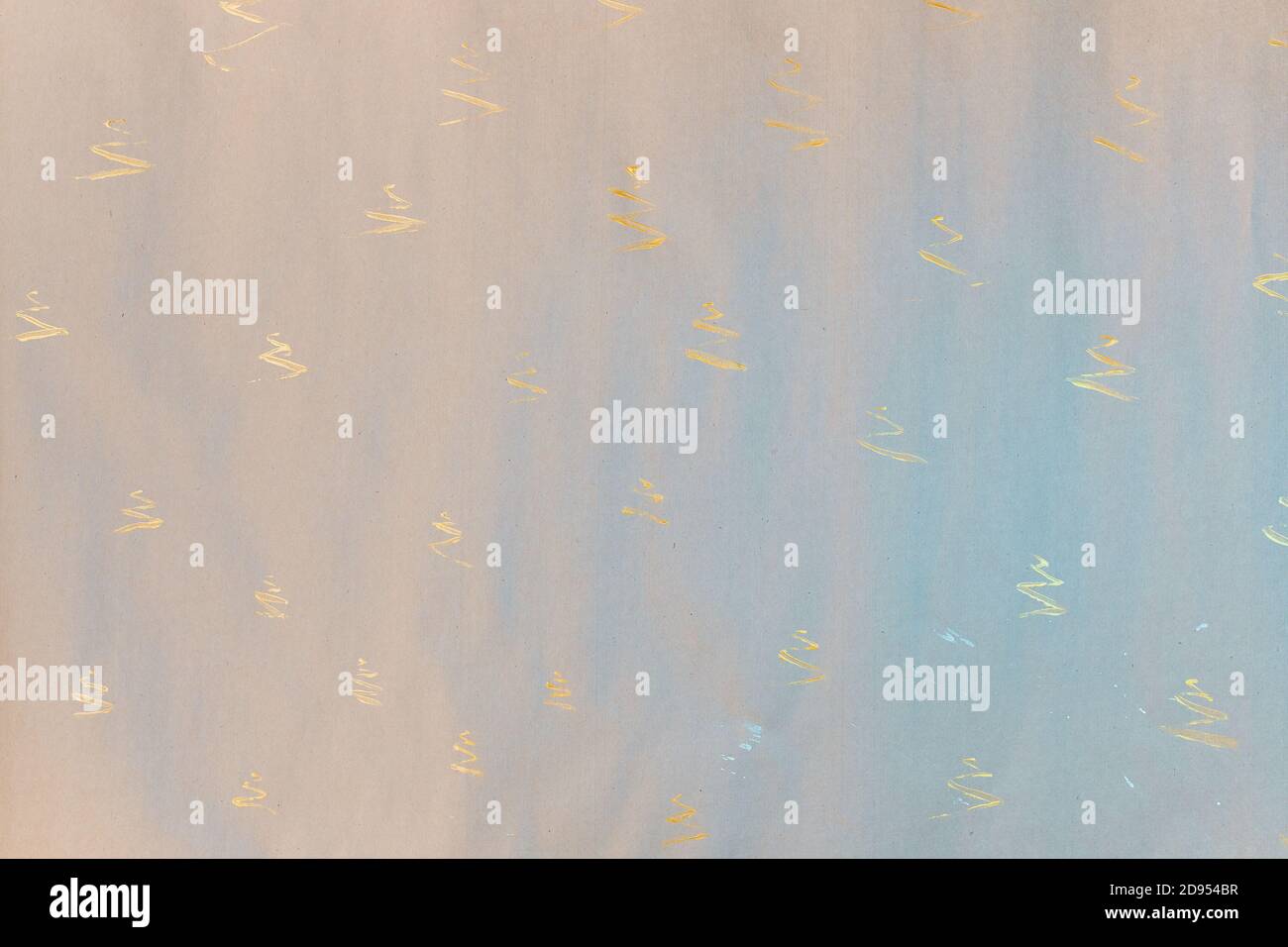 Texture of gift wrapping paper. Abstract drawing of golden Christmas ...