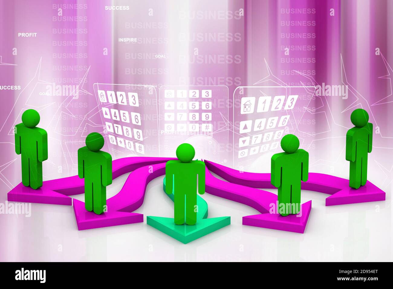 Selecting the right direction Stock Photo - Alamy