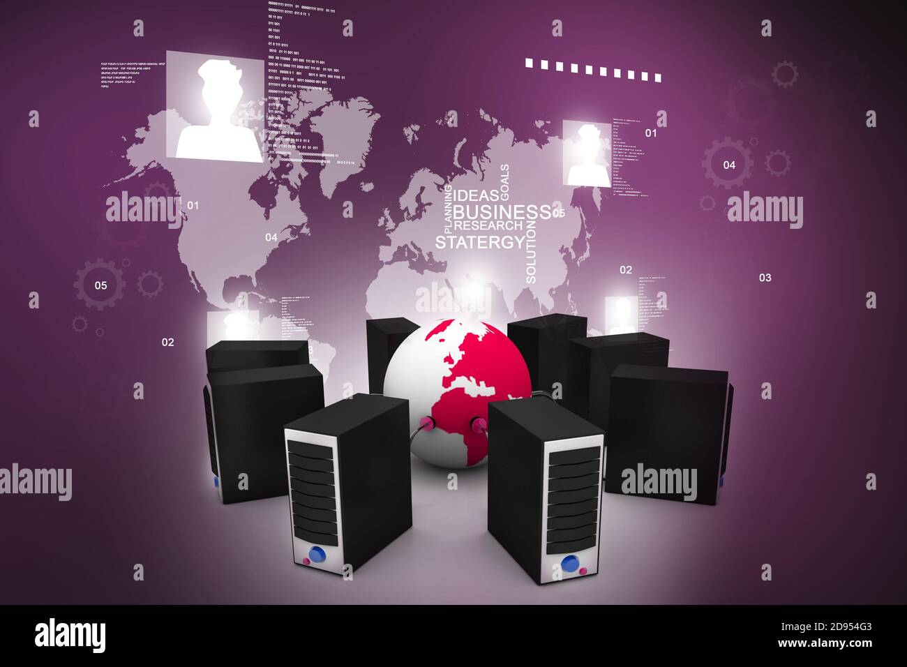 Global computer network Stock Photo - Alamy