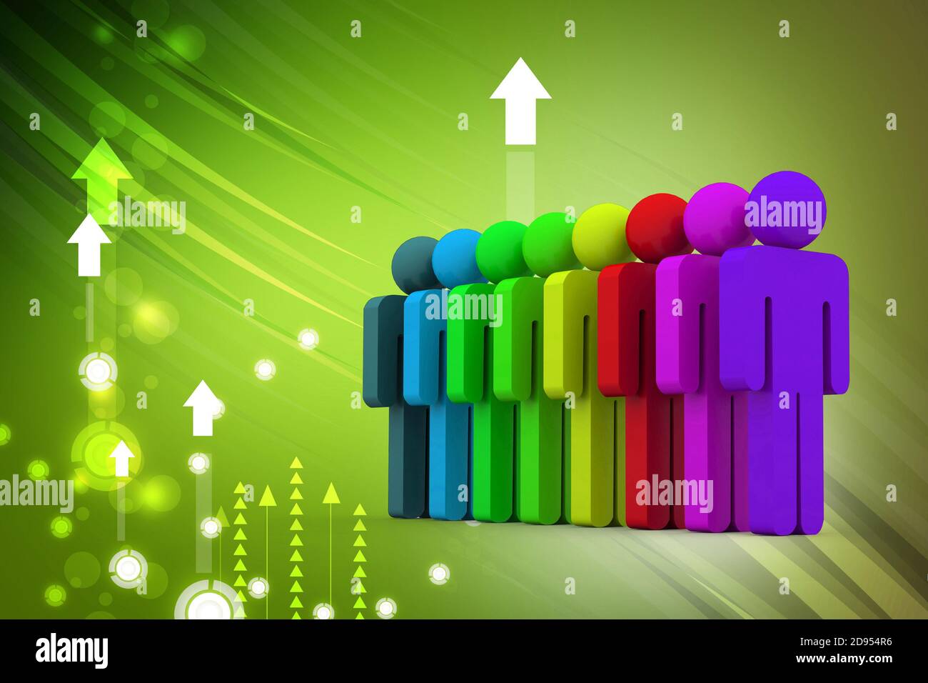 Group of people in line Stock Photo - Alamy