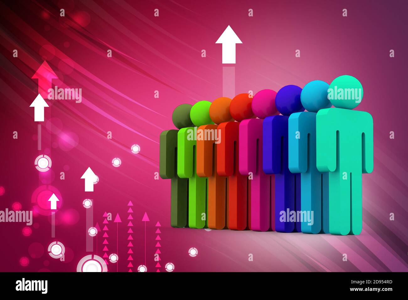 Group of people in line Stock Photo - Alamy