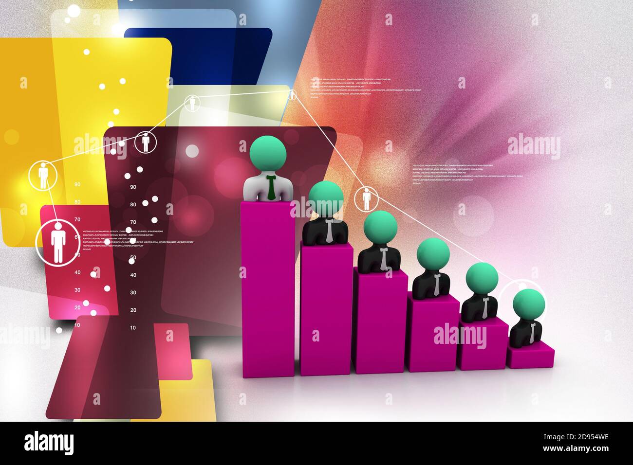 Business people, graph Stock Photo - Alamy