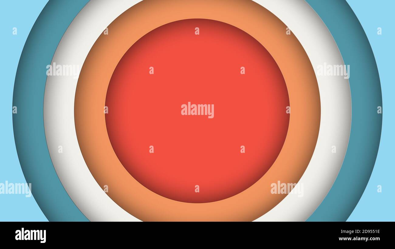 Frame of several circles of different colors. Mockup template with ...