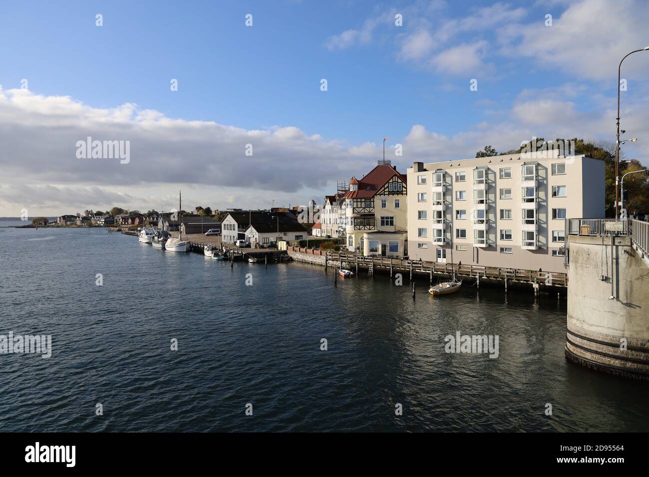 Beautiful daytime view of the river in Sonderborg, Denmark Stock Photo ...