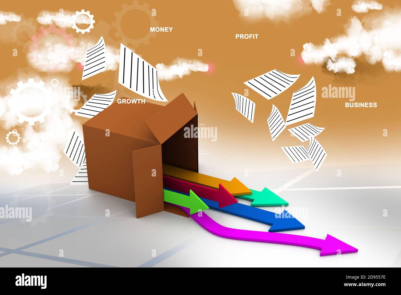 Out of the box Stock Photo - Alamy