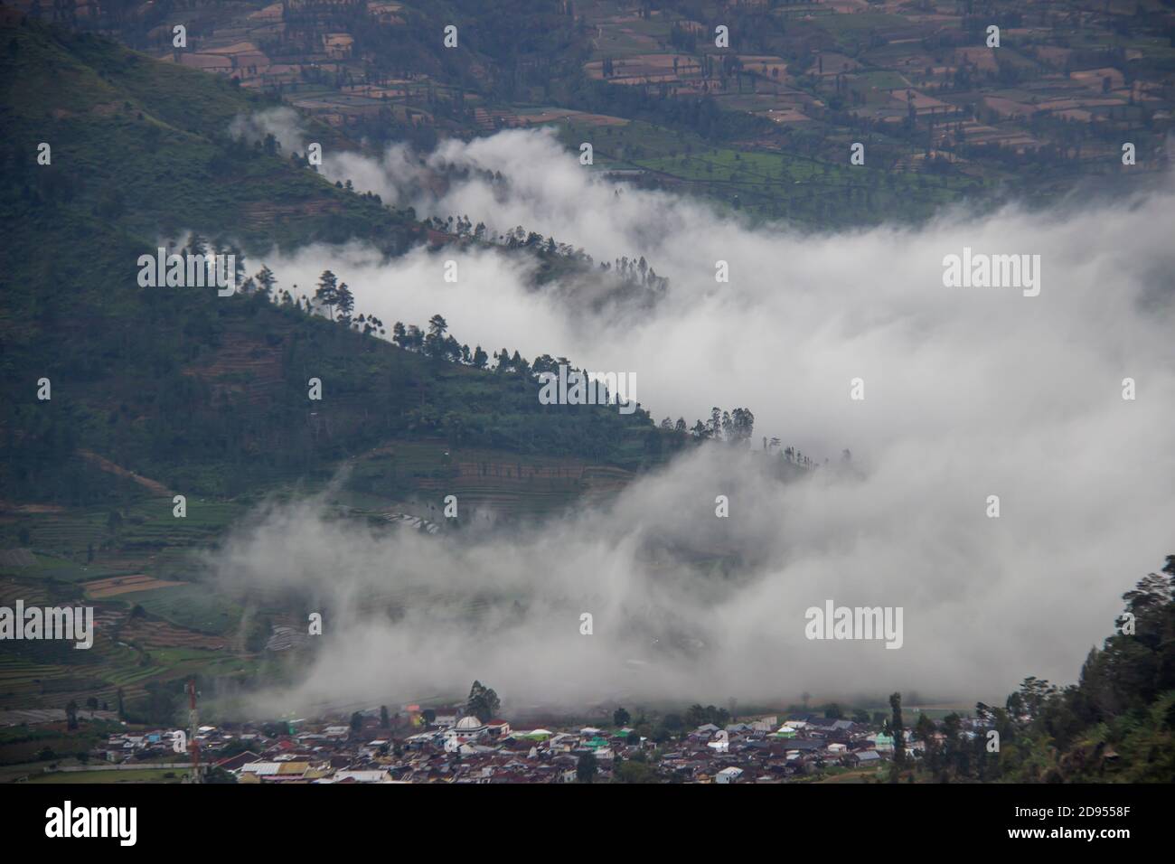 tourist destinations in the Dieng Plateau, Central Java. see rural ...