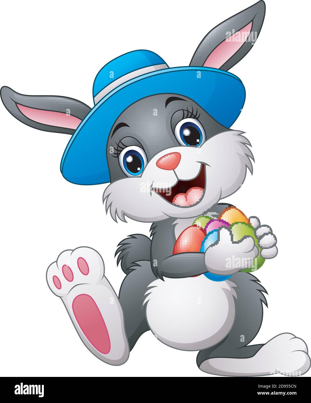 Rabbit wearing hat Stock Vector Images - Alamy
