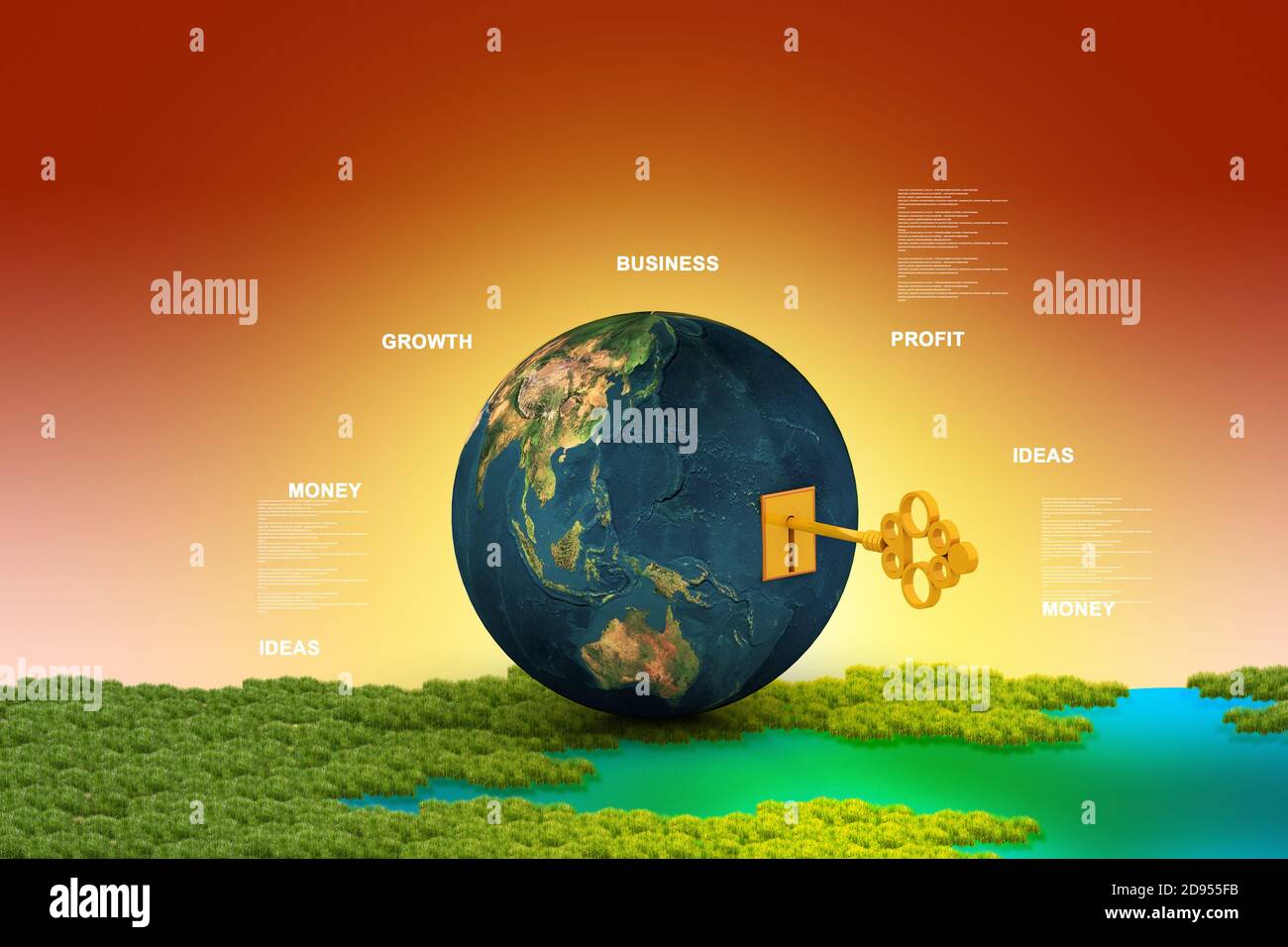 Key of the world Stock Photo - Alamy