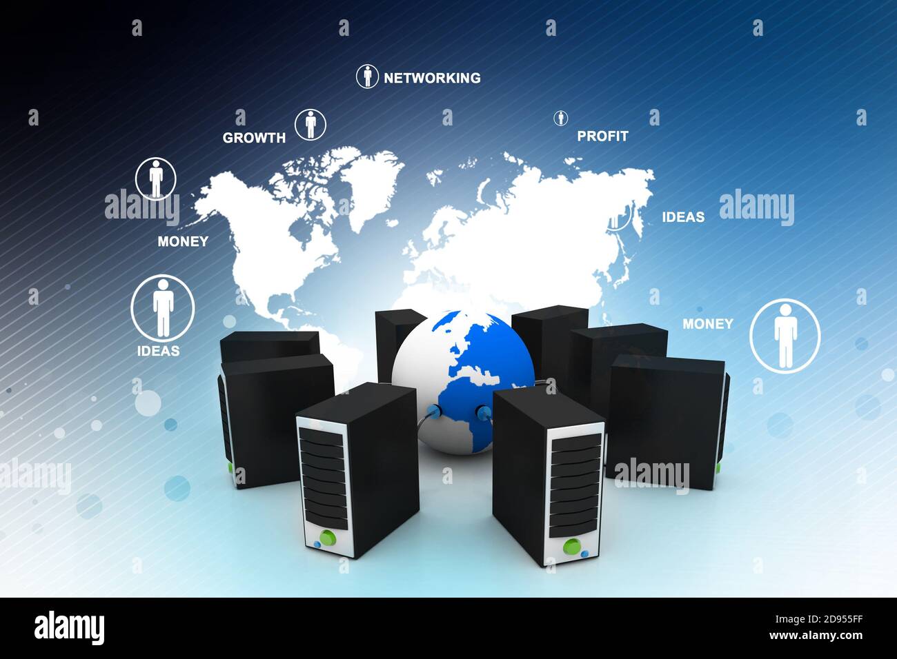 Global computer network Stock Photo - Alamy
