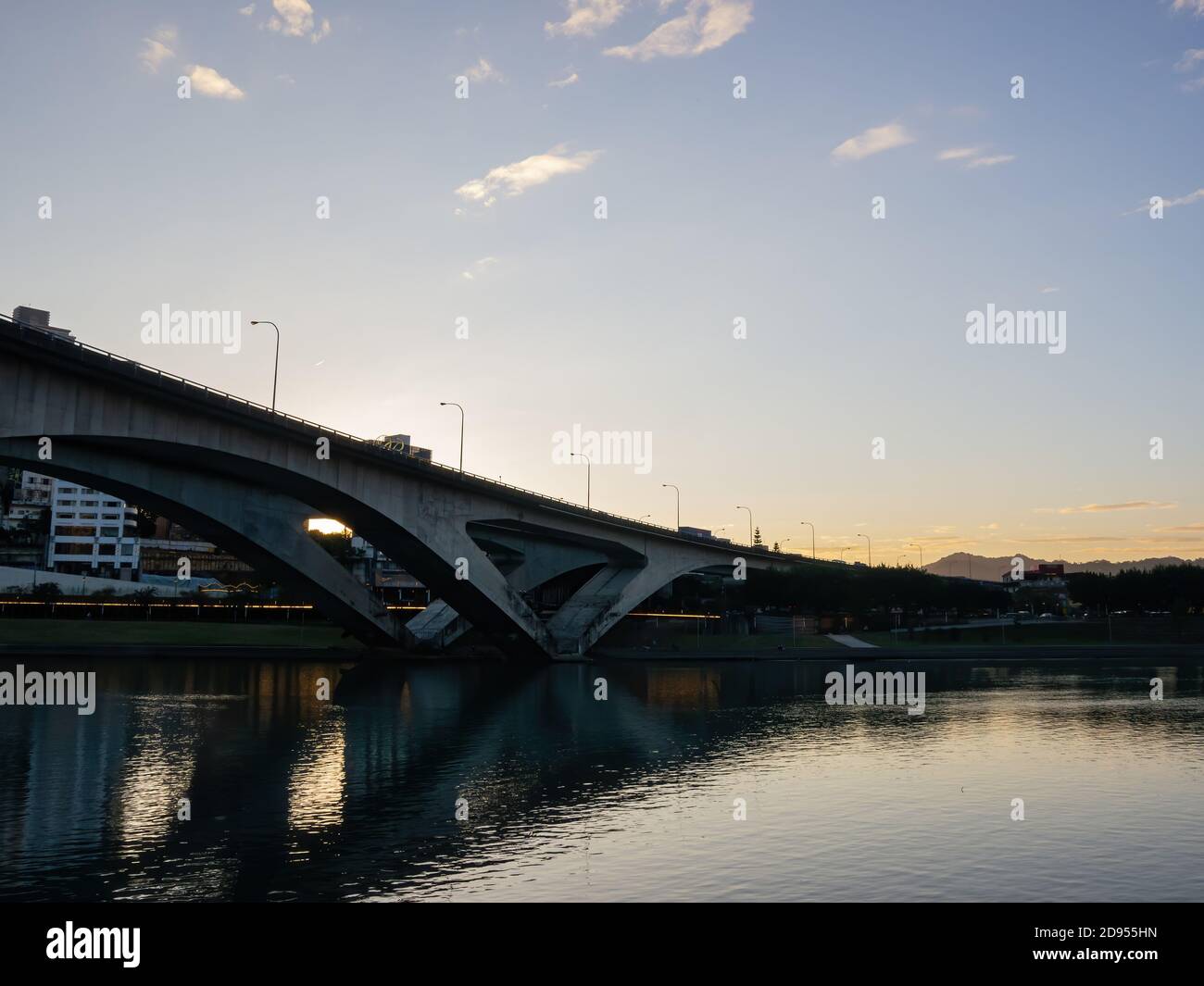 Afternoon view of the Formosa Freeway at Xindian District, Taipei ...
