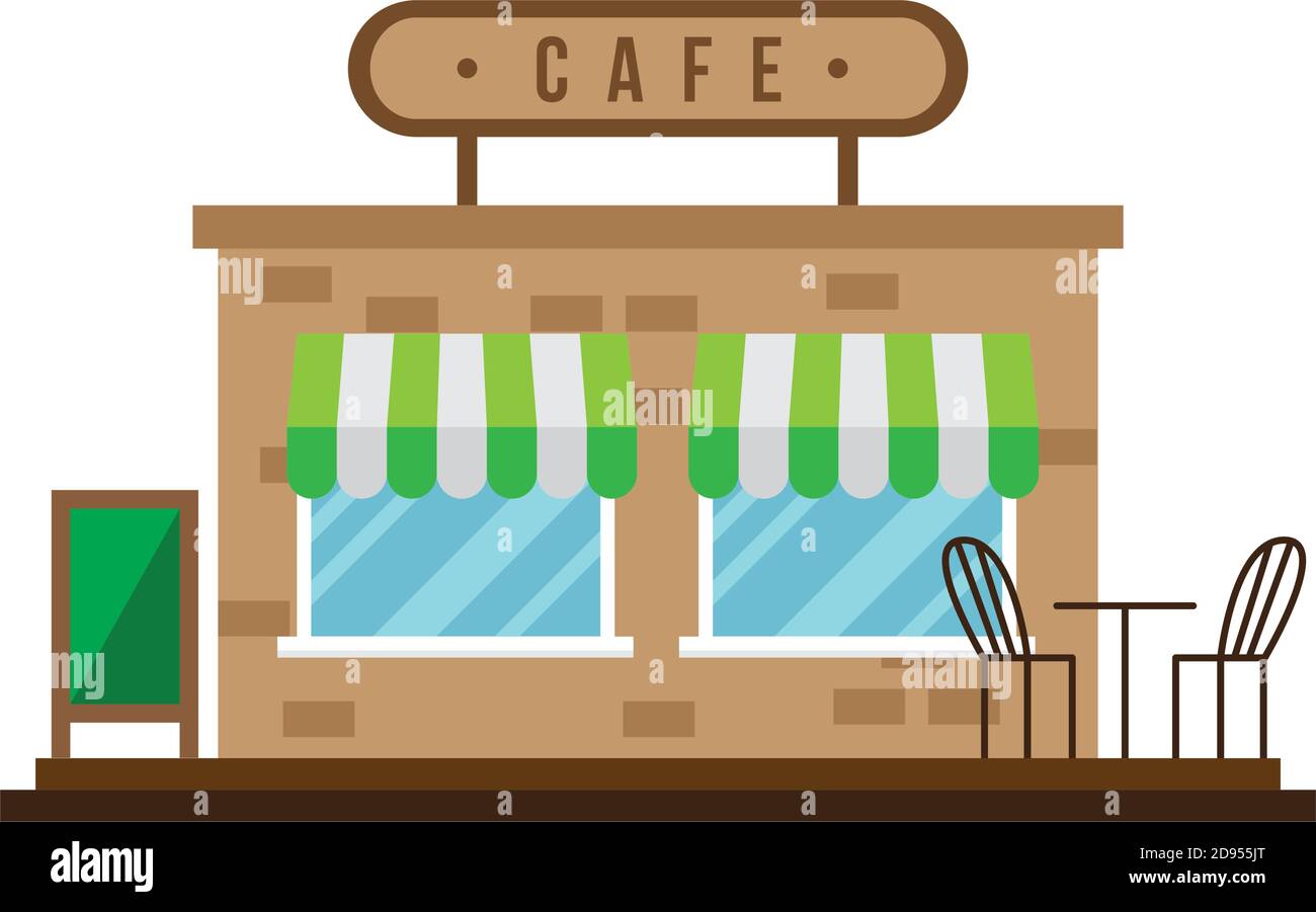 Downtown cafe Cut Out Stock Images & Pictures - Alamy