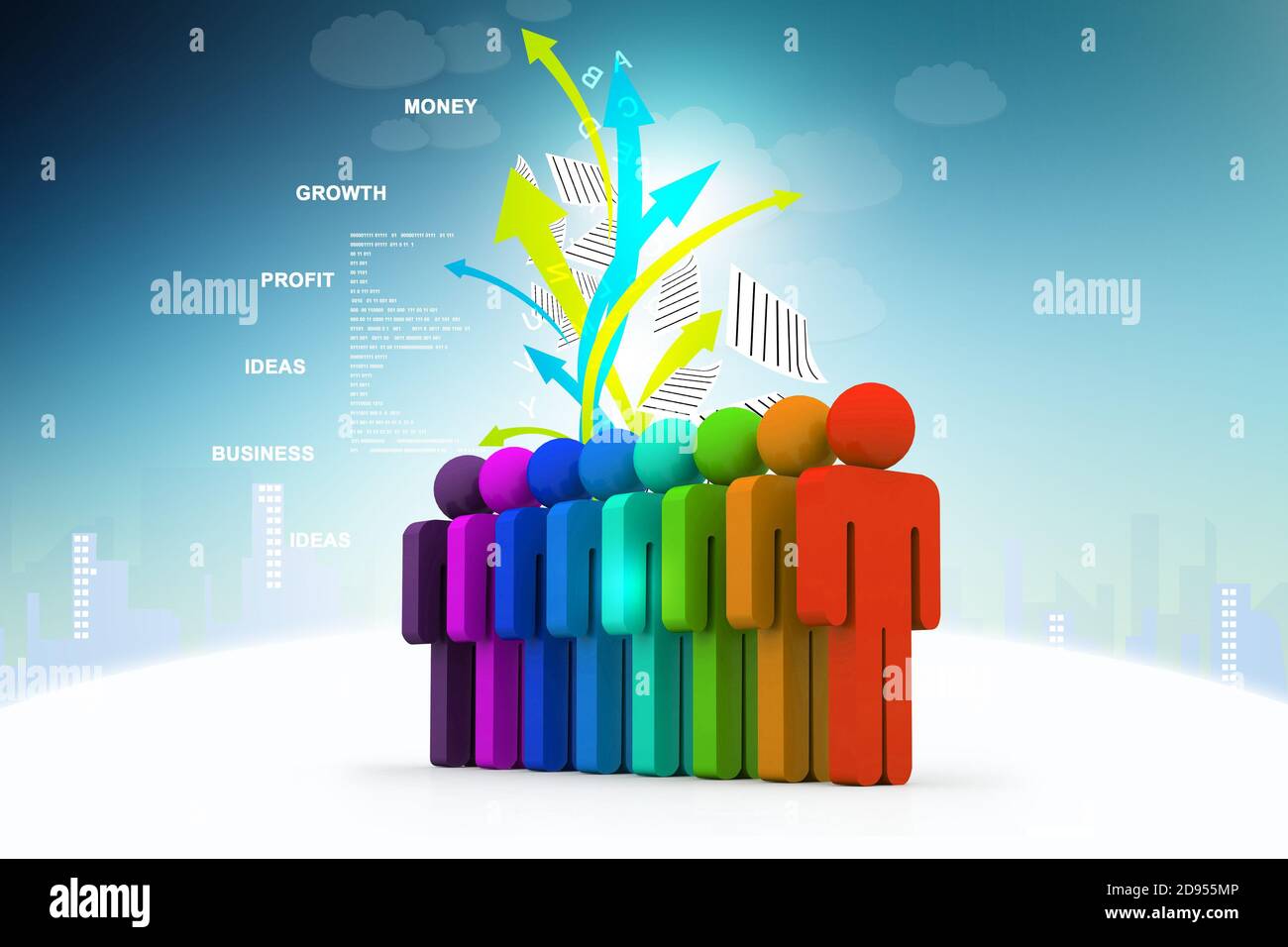 Group of people in line Stock Photo - Alamy