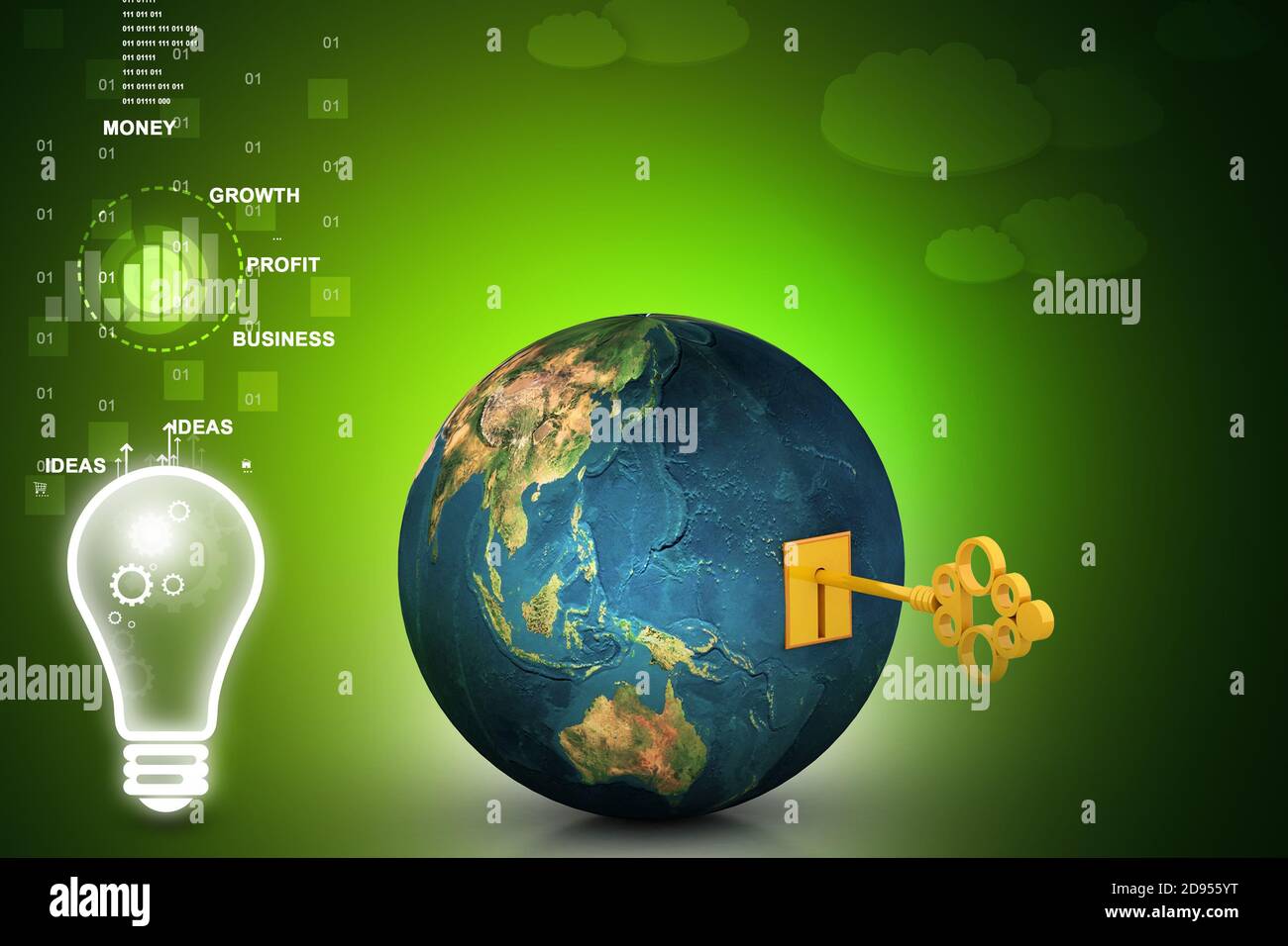 Key of the world Stock Photo - Alamy