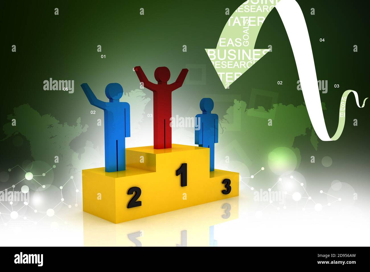 3D multi-use winner Stock Photo - Alamy