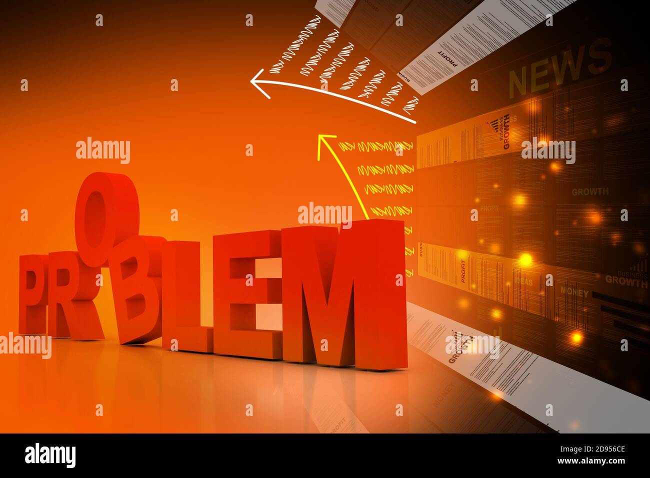 3d muti use problem Stock Photo - Alamy