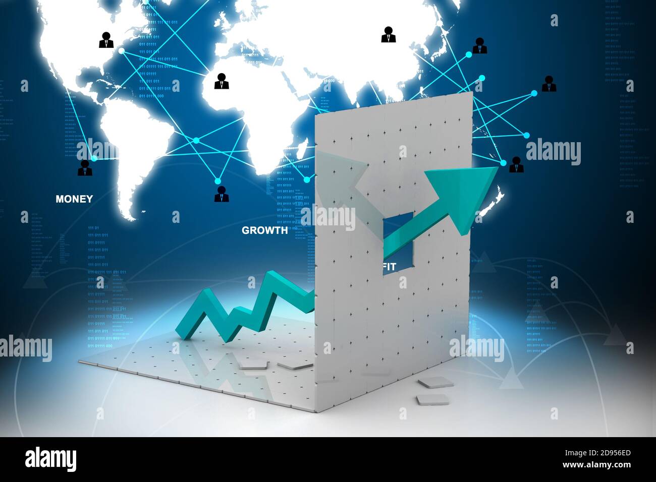 graph showing rise in profits or earnings Stock Photo - Alamy