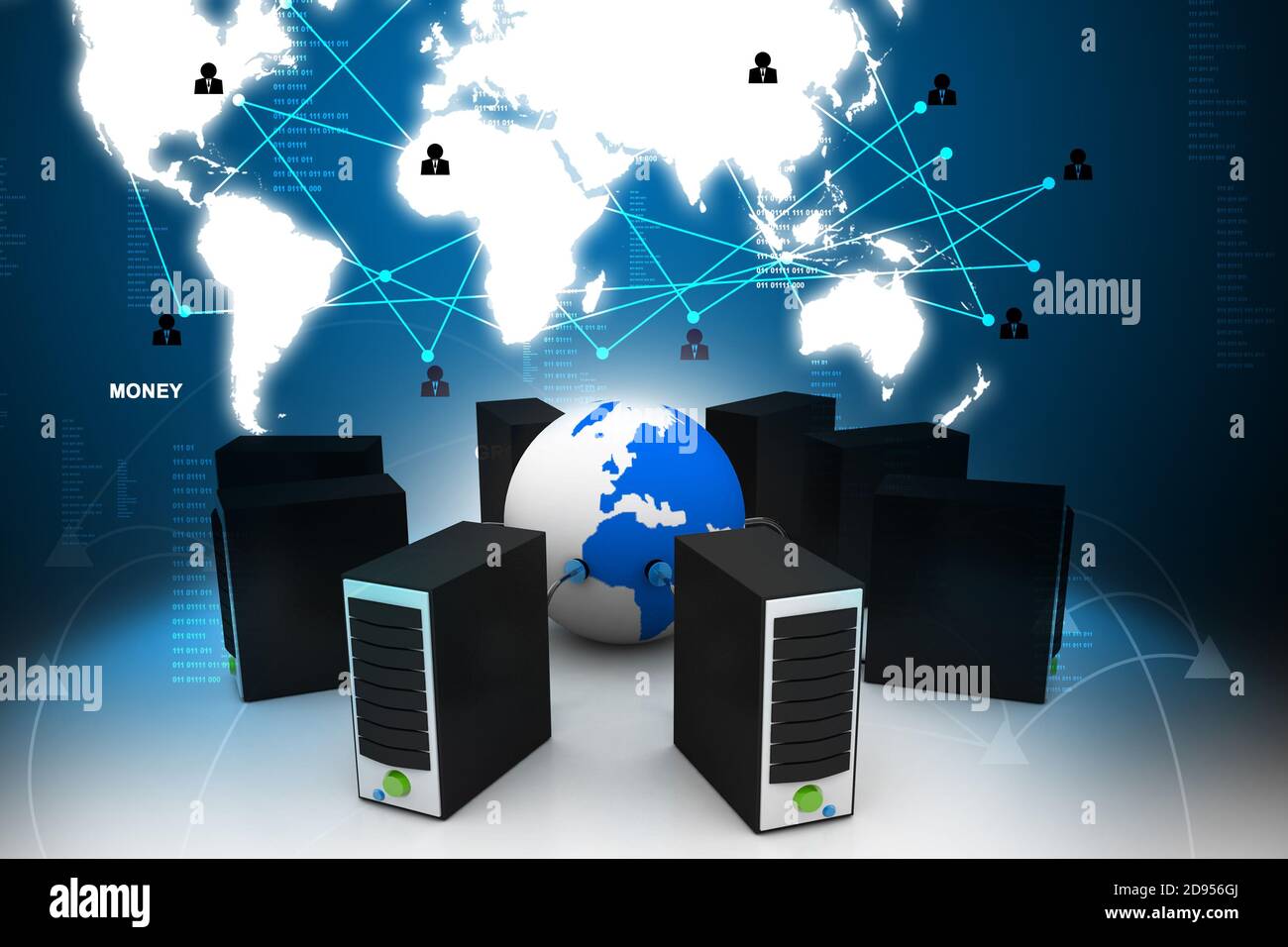 Global computer network Stock Photo - Alamy