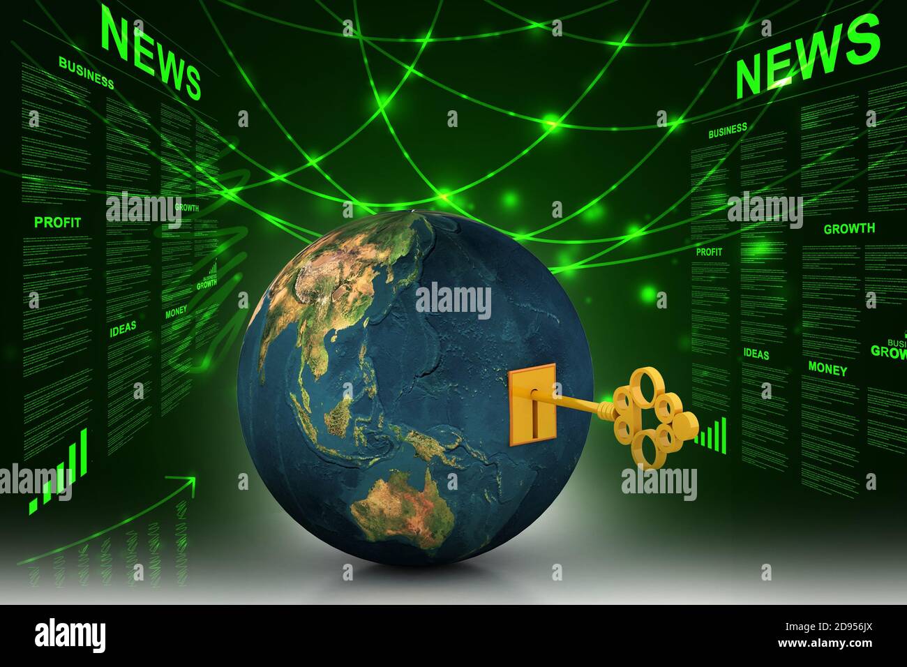 Key of the world Stock Photo - Alamy