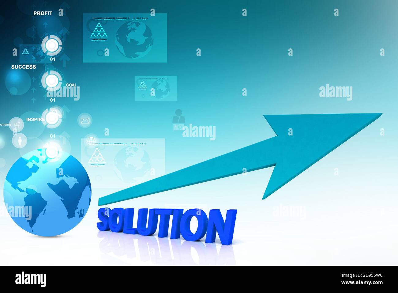 3d multi use solution Stock Photo - Alamy