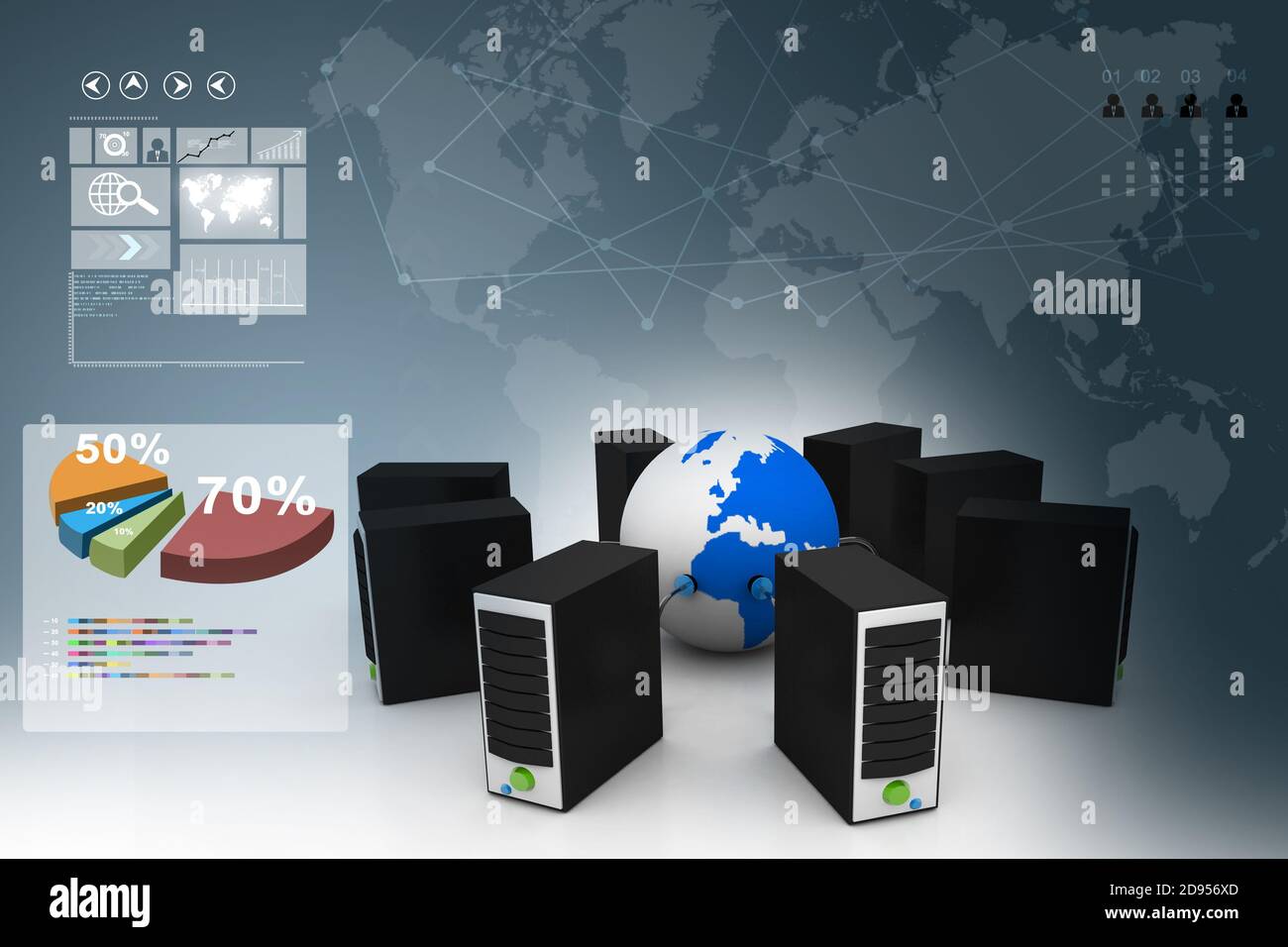 Global computer network Stock Photo - Alamy