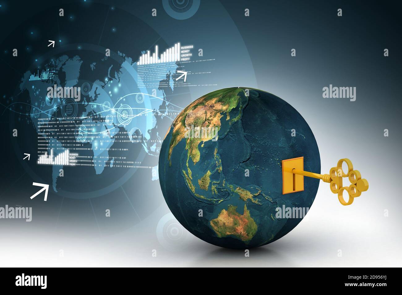 Key of the world Stock Photo - Alamy