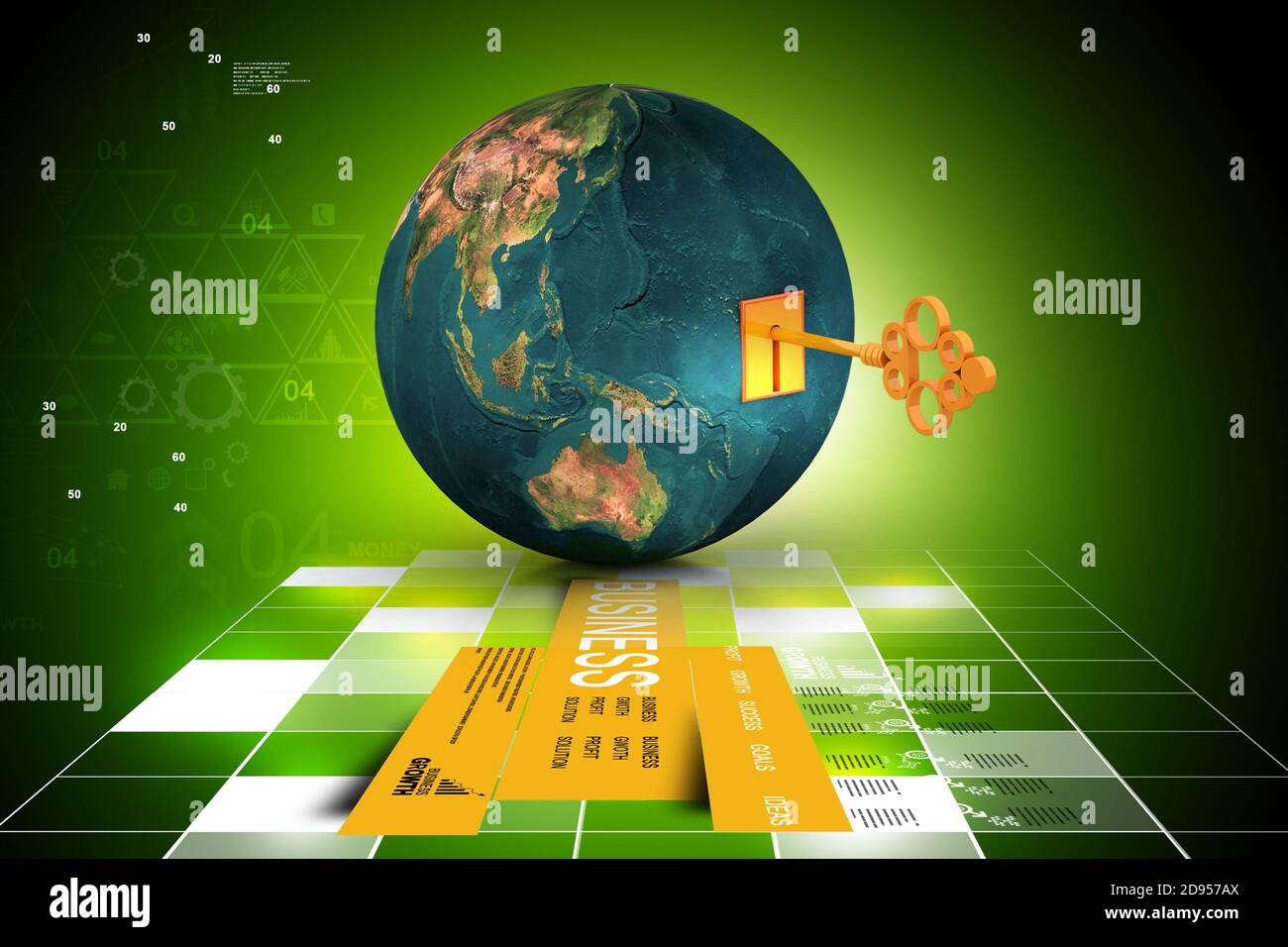 Key of the world Stock Photo - Alamy