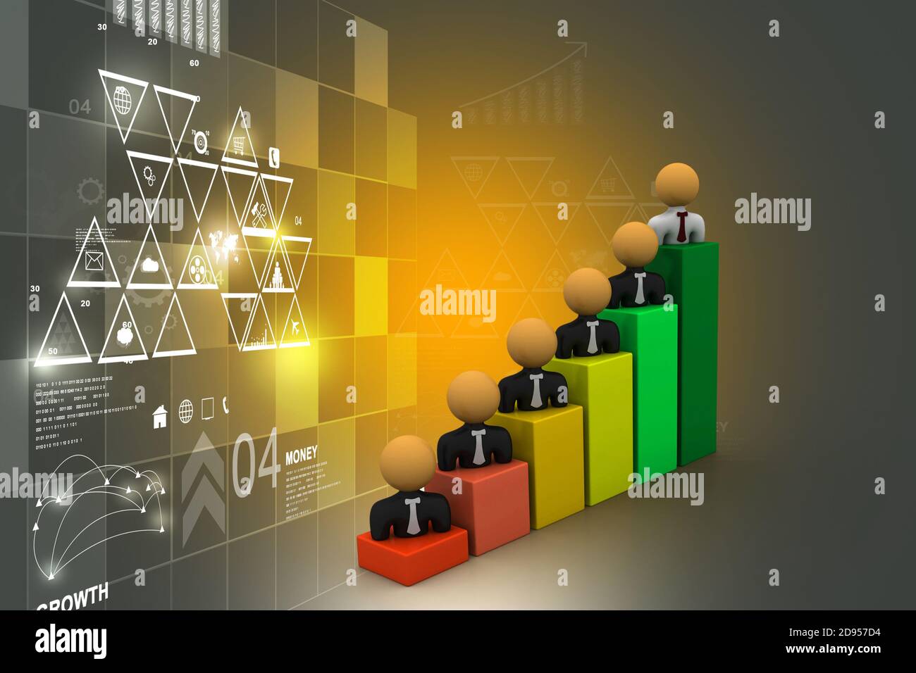 Business people, graph Stock Photo - Alamy