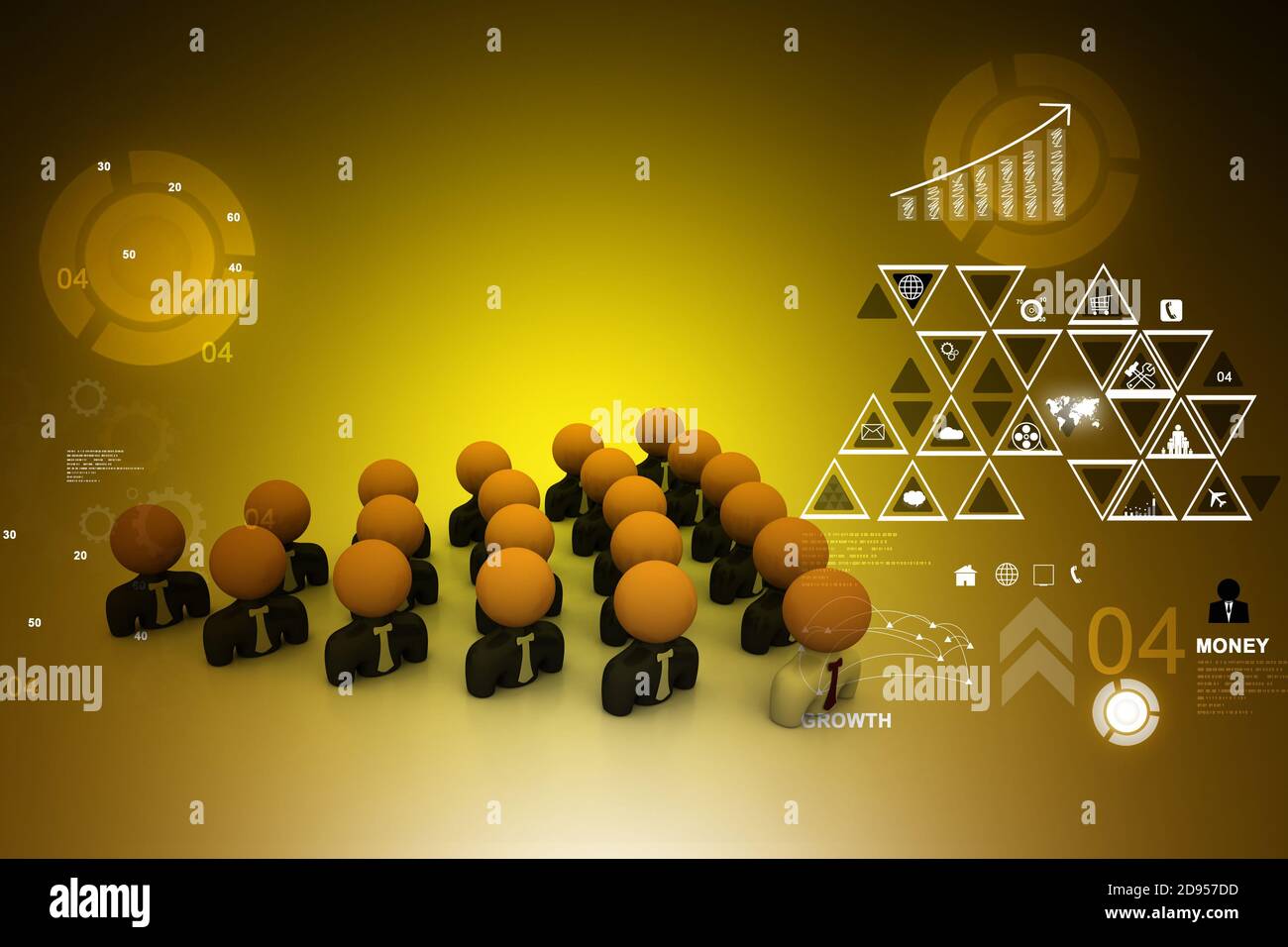 Business group with leader Stock Photo - Alamy