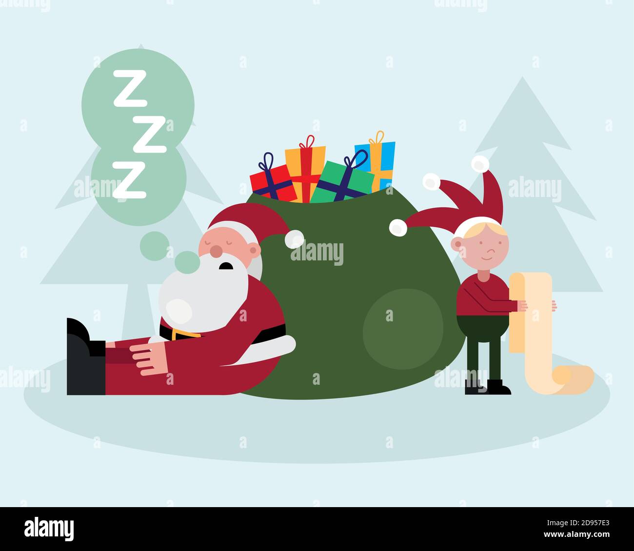 Sleeping elf Stock Vector Images - Alamy