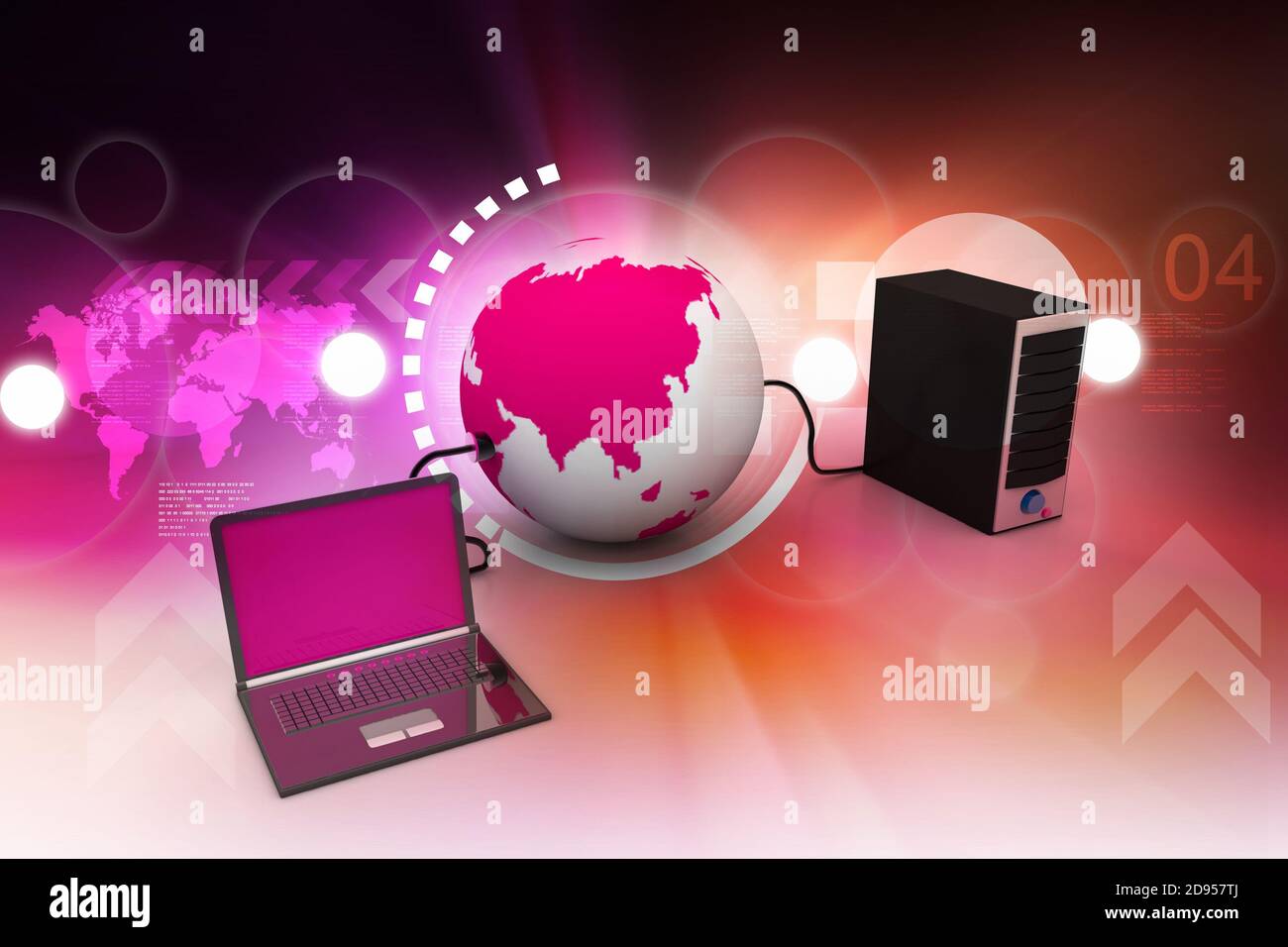 Global computer network Stock Photo - Alamy