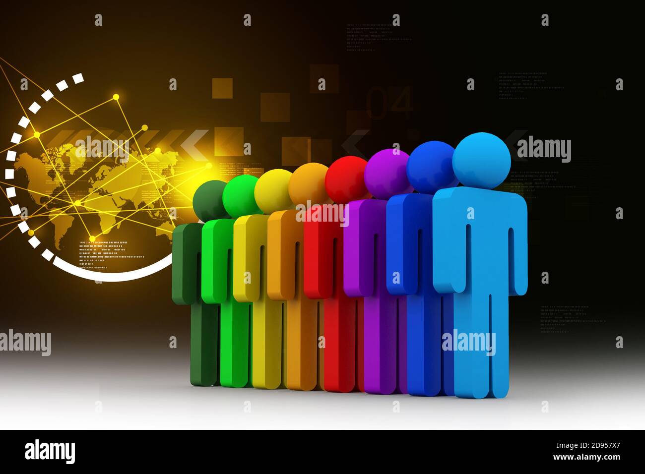 Group of people in line Stock Photo - Alamy