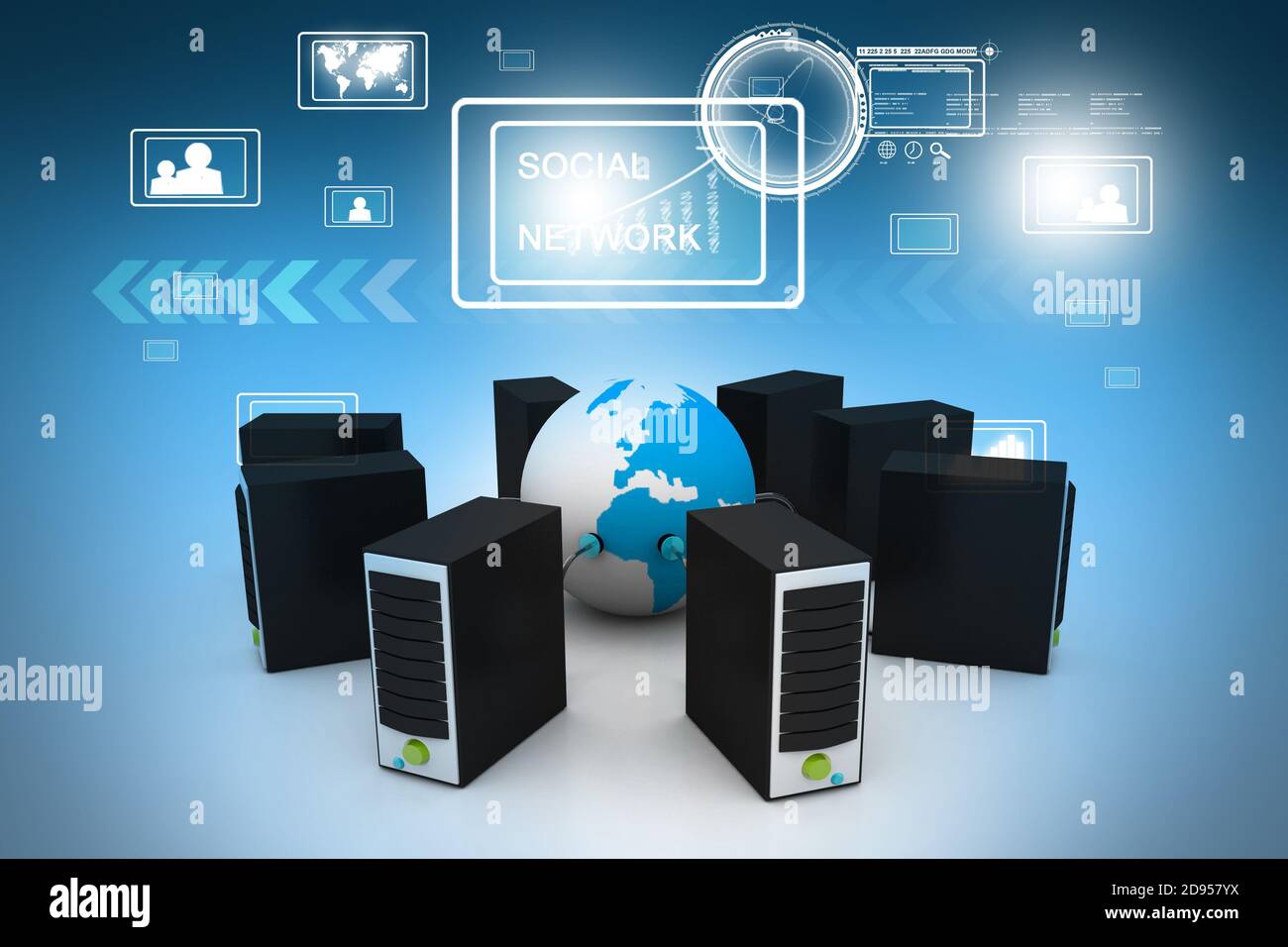 Global computer network Stock Photo - Alamy