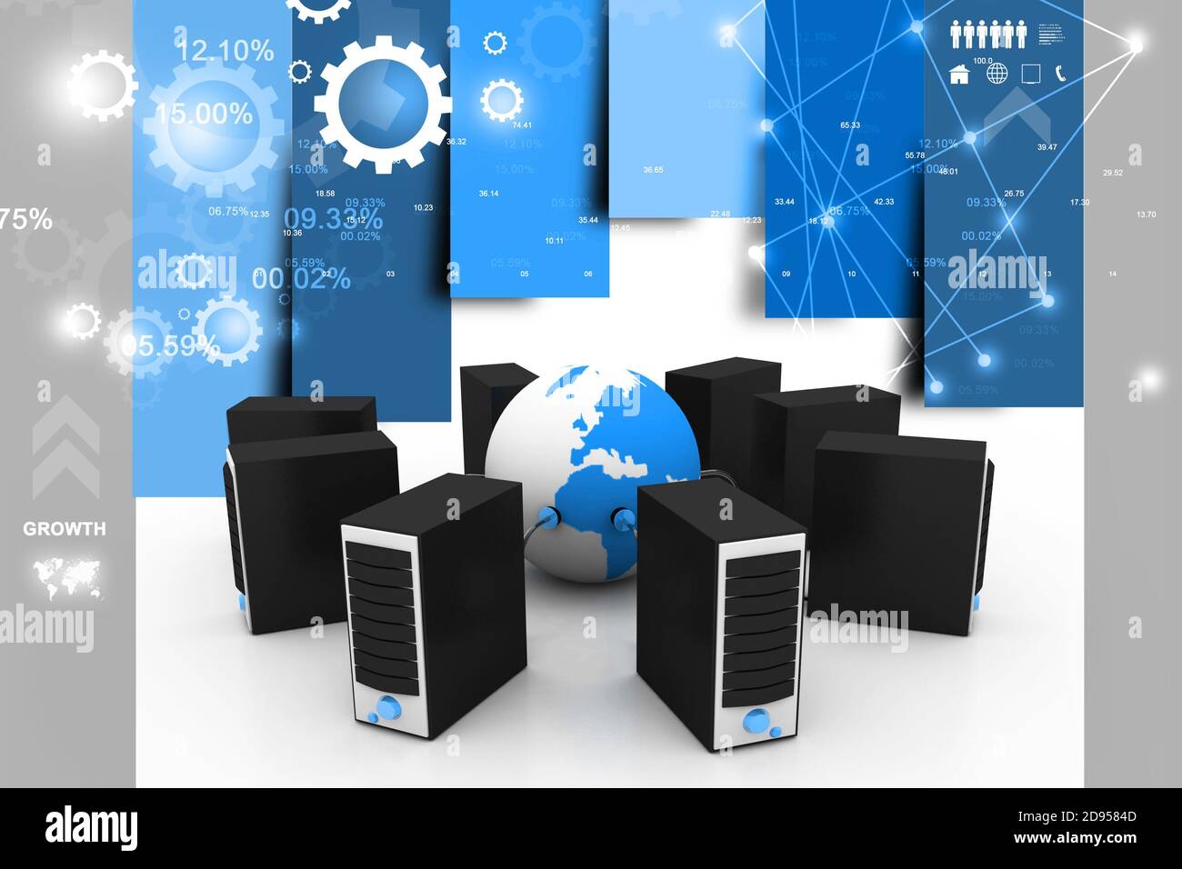 Global computer network Stock Photo - Alamy